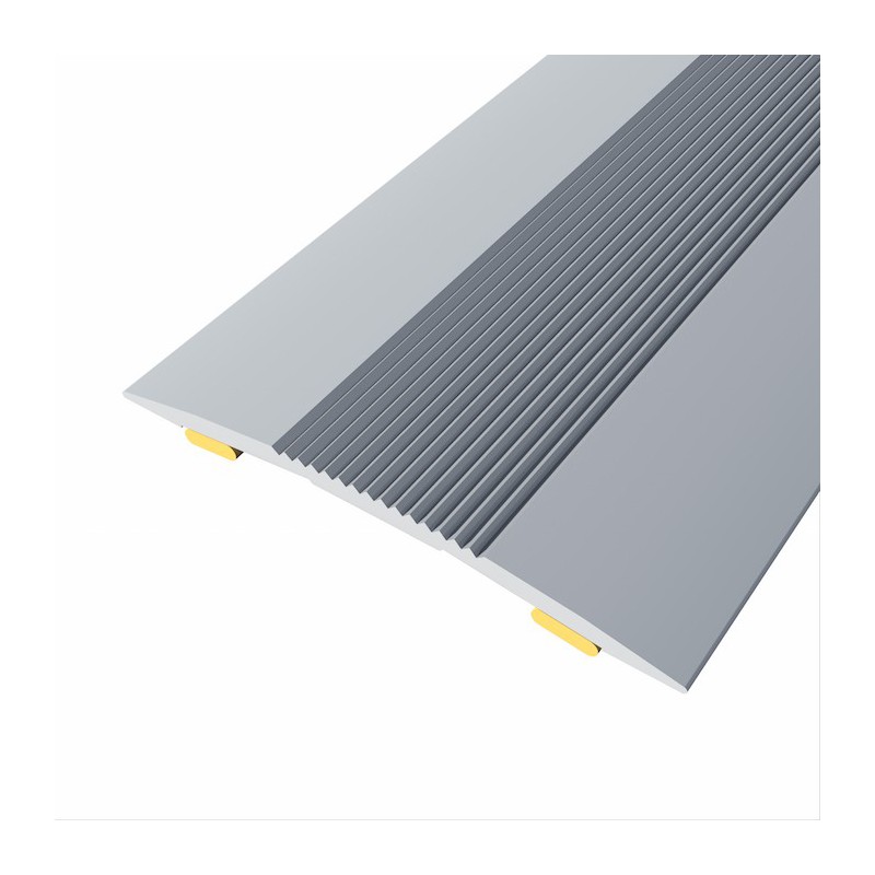 Aluminium cover strip aluminium ribbed top adhesive 40 mm ref. 309
