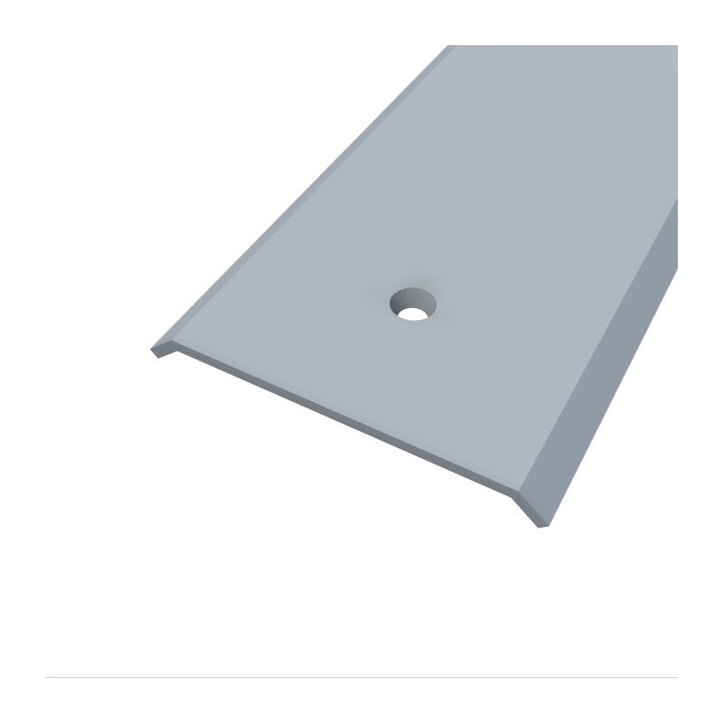 Barre de seuil 60 mm même niveau plate percée réf. 060
